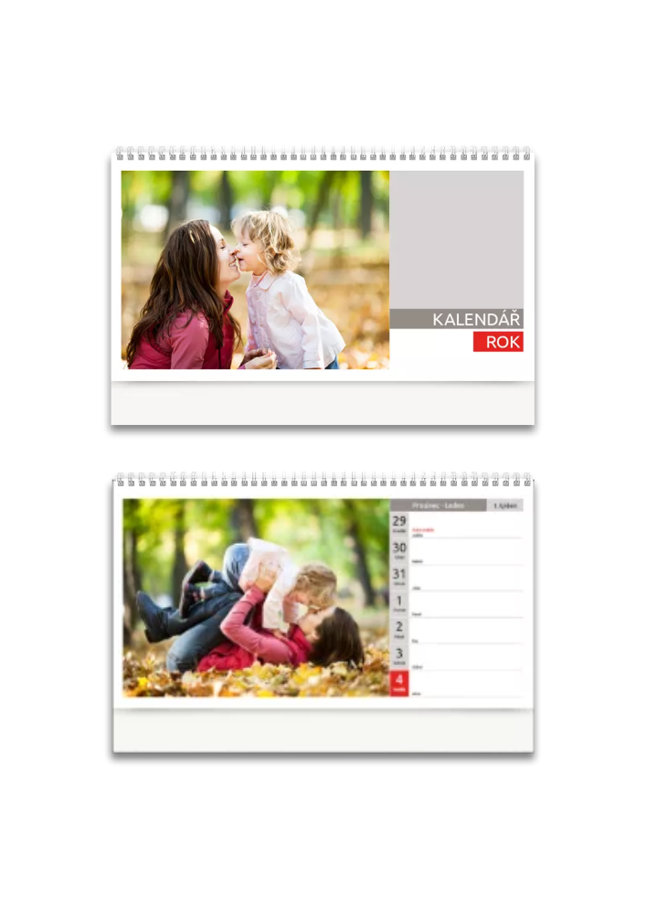 Foto kalendáře stolní týdenní i čtrnáctidenní s vlastními fotografiemi ...